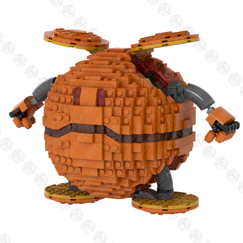 Orange Haro – Mobile Suit Gundam 00 - BrickingArt - Lego MOC Builder